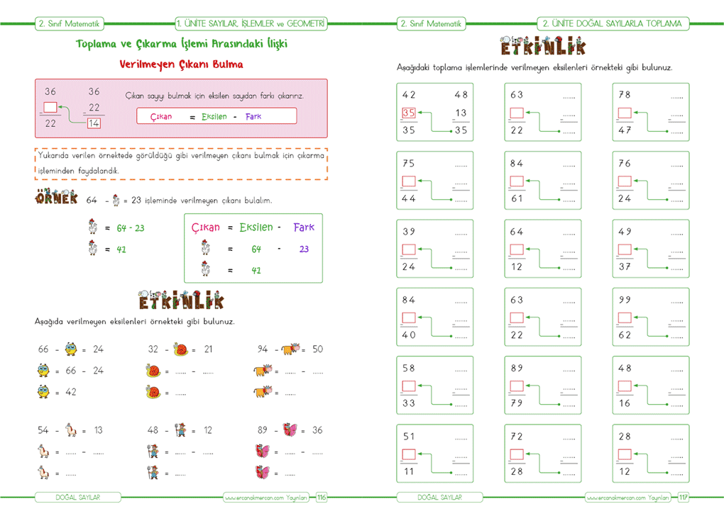 2. Sınıf Matematik Verilmeyen Çıkanı Bulma | Ercan Akmercan